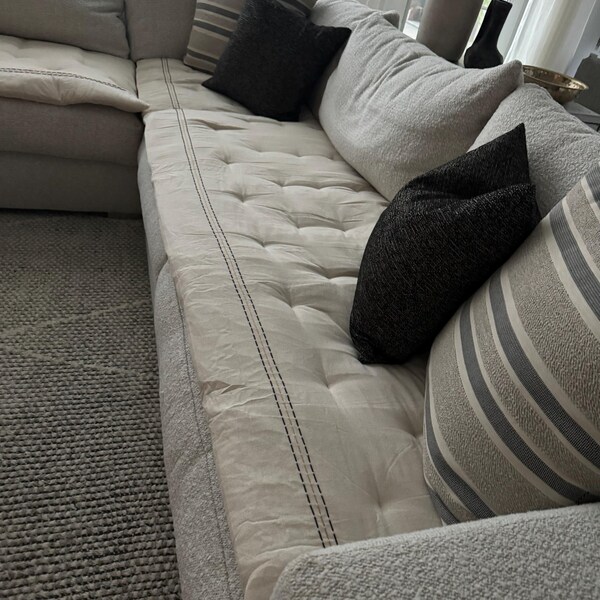 Cotton %100 Fabric Sofa Topper Sofa Covers Slipcovers Ofa Protector ...