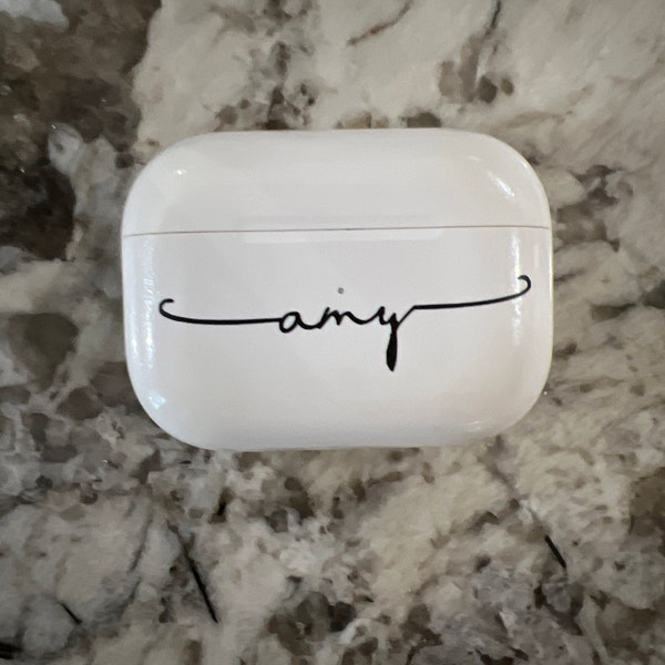 Airpods Sticker Airpods Decal Name for Airpods Custom Airpods Vinyl ...