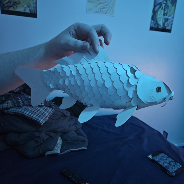Paper Koi Lantern: DIY Fish Lamp Kit - Etsy