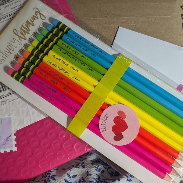 Biblical Affirmation Positive Pencils Set of 10, You Are Special ...