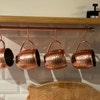 Handmade Copper and Brass Pot and Pan Rack, Copper Rails, Copper ...