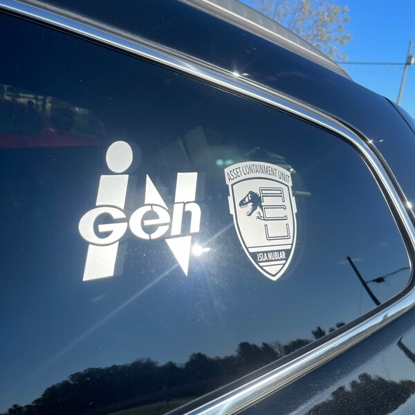 Ingen Jurassic Decal Window Stickers - Etsy