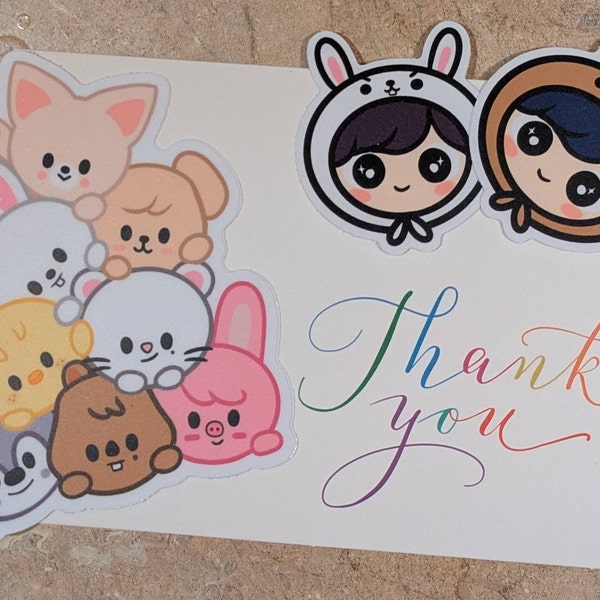 Stray Kids SKZOO Vinyl Stickers Cute Gifts for Stray Kids Fans Bang ...