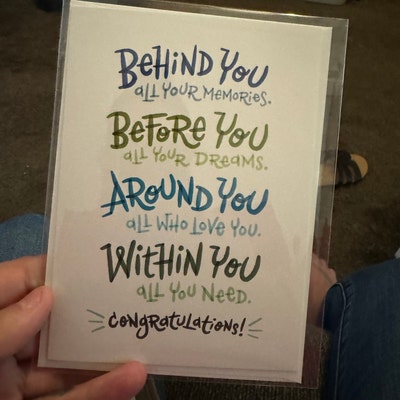 Graduation Card for Him or Her / Congratulations Card / High School or ...