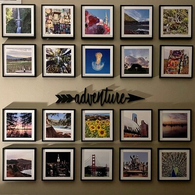 Adventure Sign, Arrow Wall Decor, Wood Arrow Sign, Travel Decor ...