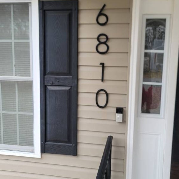 NO DRILLING REQUIRED 7.5" Vinyl Siding House Numbers Black or White - Etsy