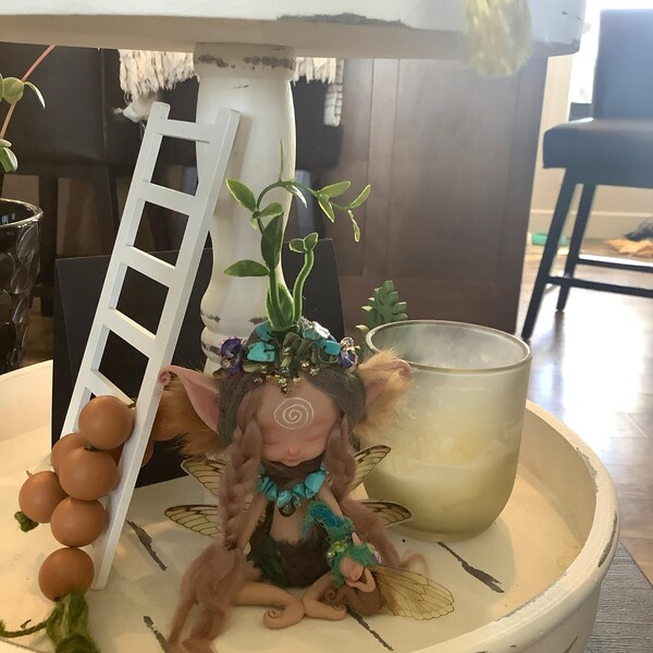 Set of 2 Fairy Trolls Dreaming Meditating Pixie Ooak Fae Fairy Fairie ...