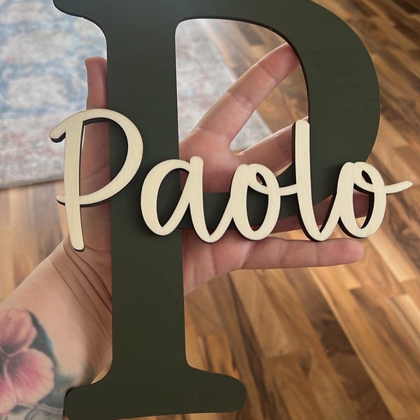 Name Plate I Wall Decoration I Personalized Wooden Lettering I Door ...