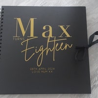 Personalised 21st Birthday Guestbook, 21st Scrapbook, Birthday Memory ...