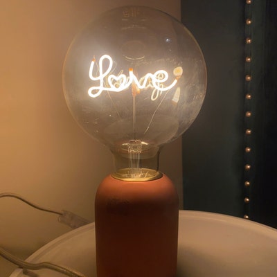 LED Heart Light Bulb - Etsy