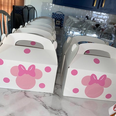 Minnie Party Favor Boxes, Minnie Favor Boxes, Minnie Birthday Party ...