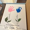 Grandmas Garden Handprint Art. Personalized Mothers Day or - Etsy