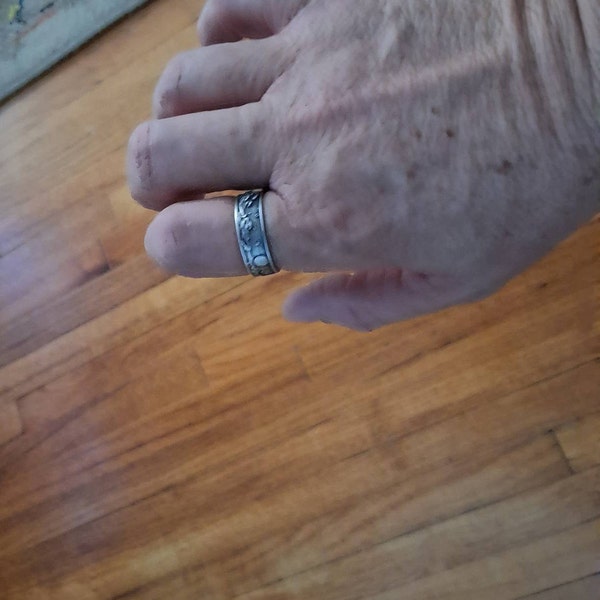 Sterling Silver Alexander the Great Coin Ring, Archaic Ring With ...