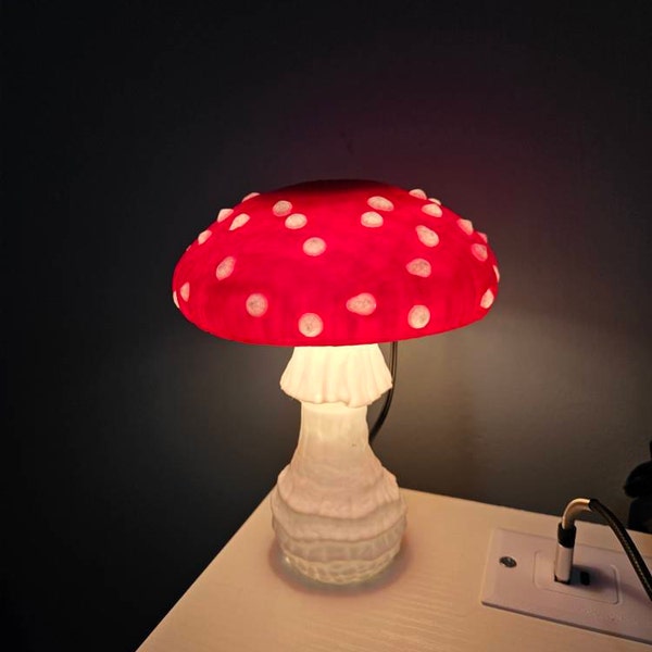 Cottagecore Mushroom Lamp - Etsy