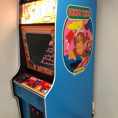 Donkey Kong Nintendo Arcade Cabinet Graphics Side Art for Reproduction ...