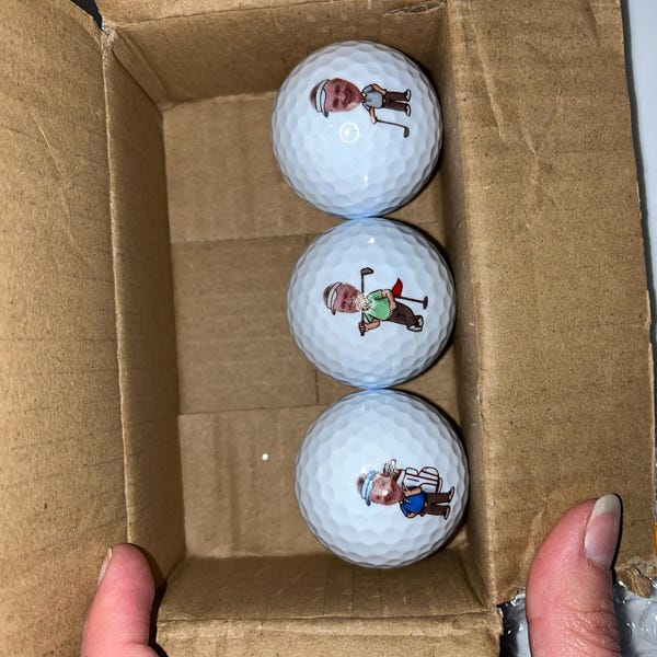 Portrait on Golf Ball, Portrait From Photo, Funny Golf Balls ...