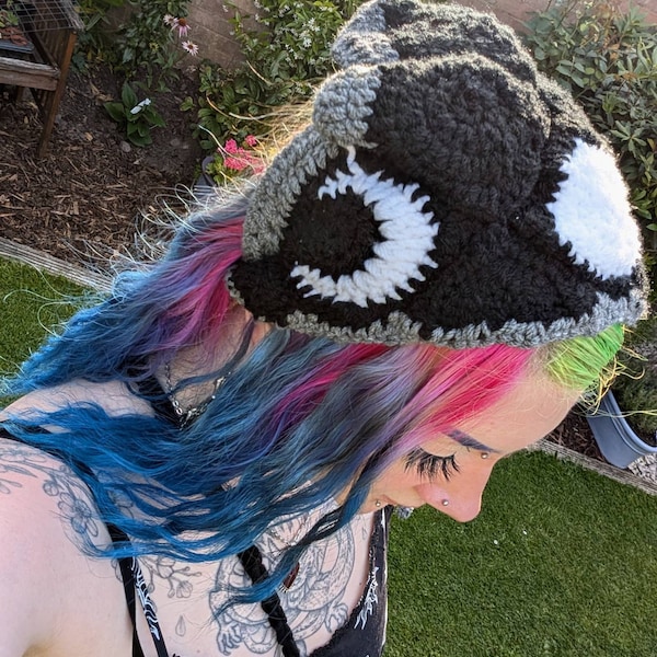 Bat Bandana | Crochet Pattern | Goth Witch Punk Emo Halloween ...