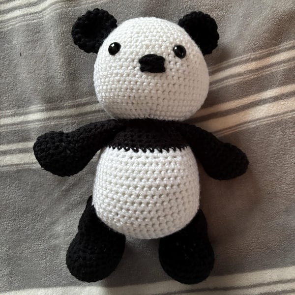 Baby Panda Crochet Pattern. Cute Amigurumi Animal PDF Tutorial Download ...