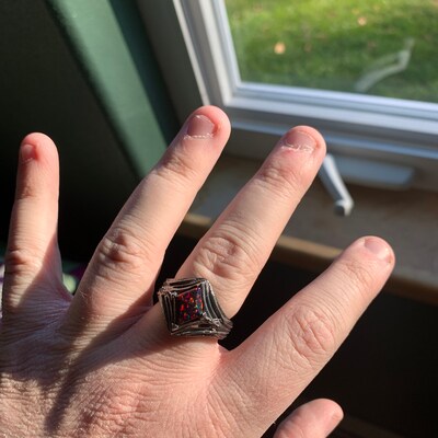 The Necromancer Ring, One of the Nine Rings of Men, Officially Licensed ...