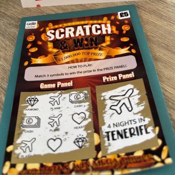 Holiday Scratchcard, Scratch to Reveal Vacation, Surprise Trip Reveal ...