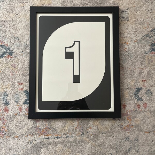 Retro UNO Card Game Poster .: Retro Print Featuring a UNO Card With the ...