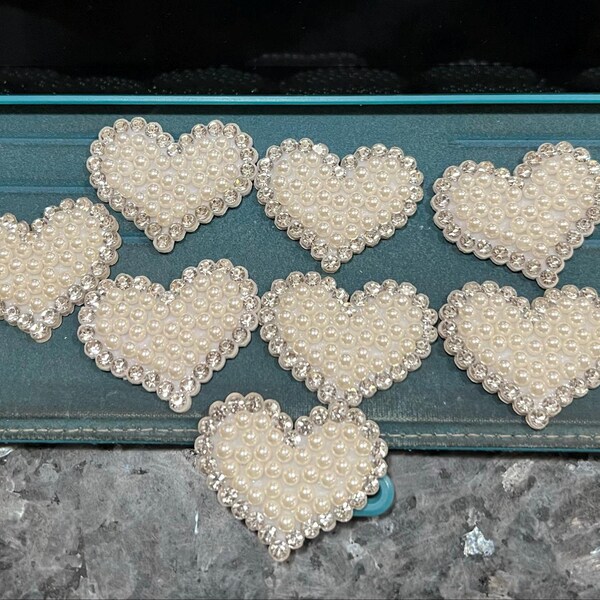 1 Pcs Large Numbers Patches Pearls Ombre Rhinestone Numbers Patch 2.1in ...