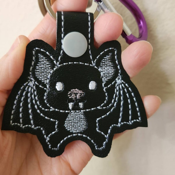 Bat Keychain, Bat Key Chain, Bat Zipper Pull, Bat Gift, Bat Bag Tag ...