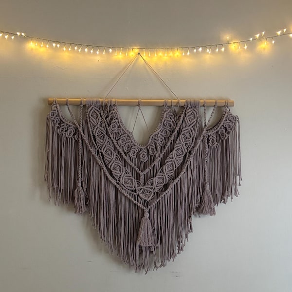 4 in 1 Macrame Pattern PDF With Photos, Beginner Macrame Wall Hanging Pattern, Macrame Tutorial ...