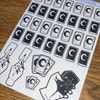 Moon Bullet Journal Sticker Lunar Phases Tracker Astrology - Etsy