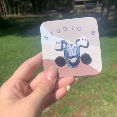 Checkerboard Translucent Tulip Drop/dangle Polymer Clay - Etsy