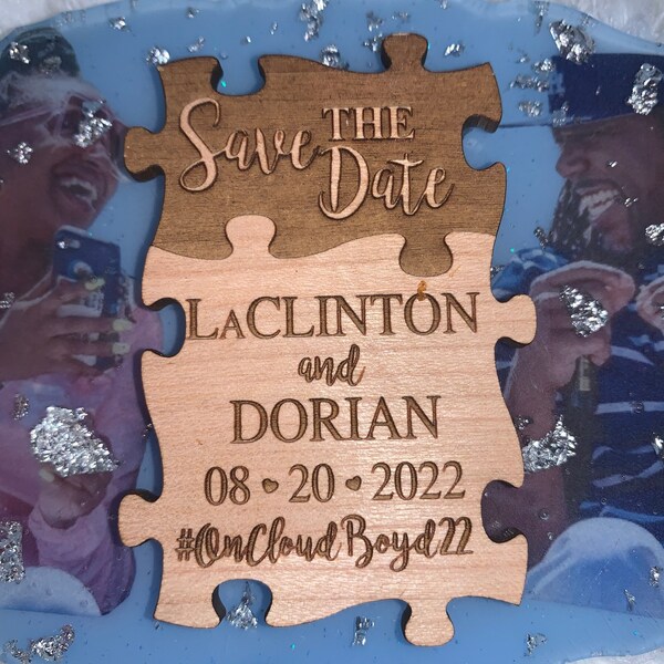 Wood Save the Date Magnets 2x3 Inch Personalized Wedding Save the Date ...