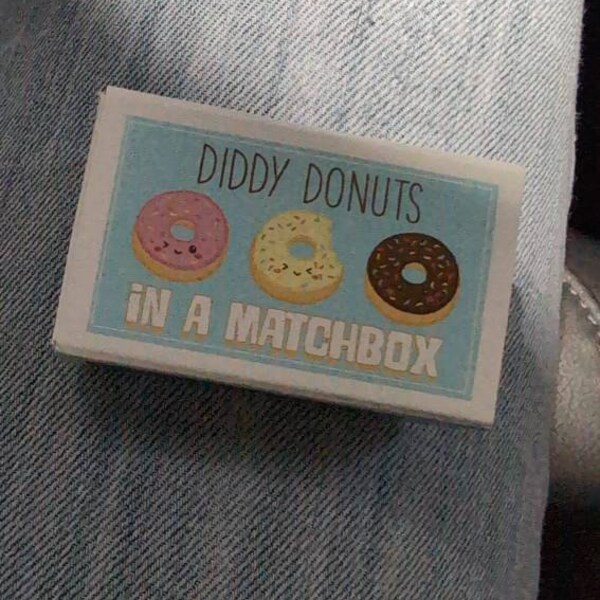 Make Your Own Diddy Donuts in A Matchbox, Miniature Food, Miniature ...