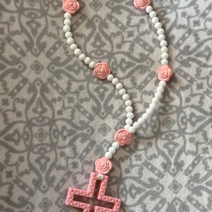 Silicone Rosary, Baby and Childs First Rosary, Baptism Gift, Sensory ...