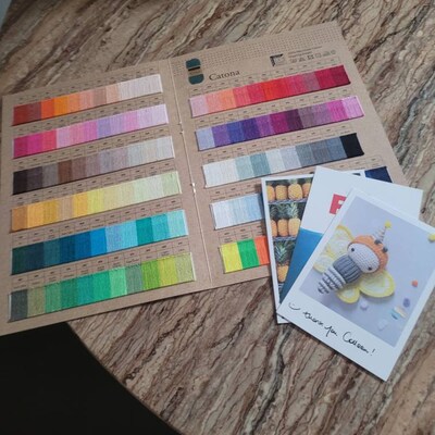 Scheepjes Catona Shade Card, Color Palette, Color Chart, Handy Cotton ...