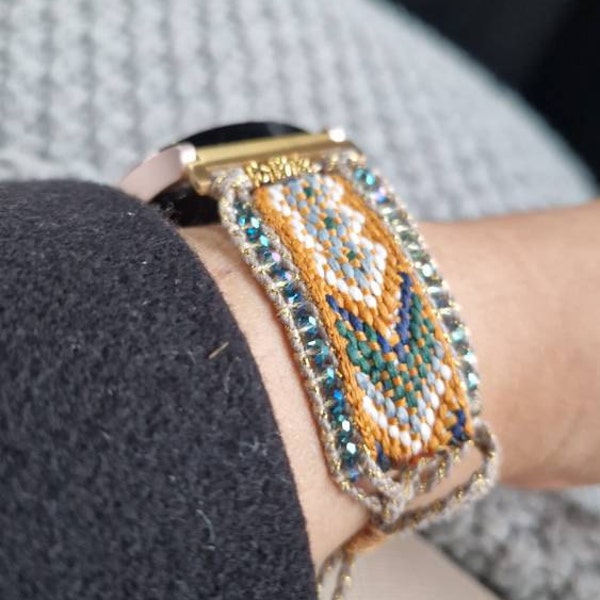 Bohemian Watch Band • Handmade Bracelet Watch Strap 38mm-41mm 42mm-49mm ...