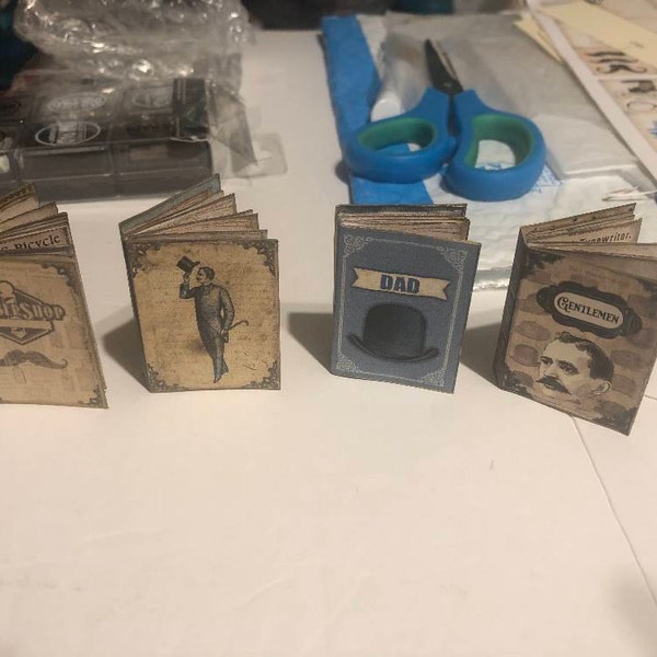Mini Books Gentlemen, Junk Journal, Man, Masculine, Father's Day ...