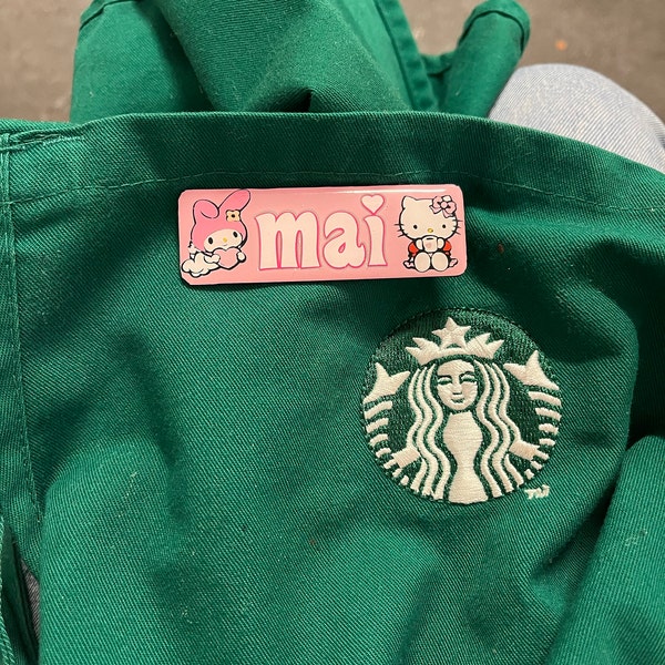 Custom Name Tags, Barista Name Tags, Server Name Plates, Starbucks Name ...
