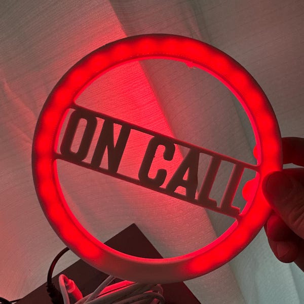 3" Busy Work Indicator on Call Light Sign - USB Powered With Switch - Etsy