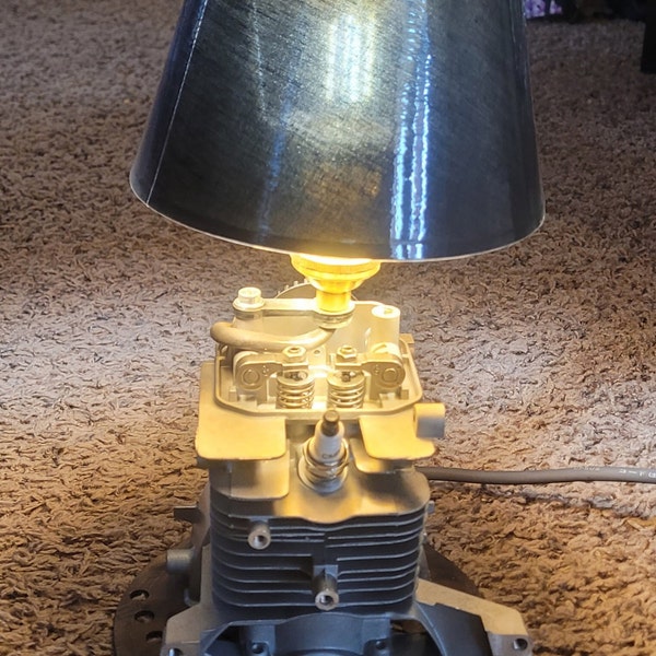 Handmade Industrial Table Desk Lamp Featured With Honda Motor Engine ...
