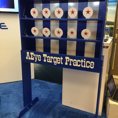 Deluxe Shooting Gallery Carnival Game With Hinged Targets and Quick ...