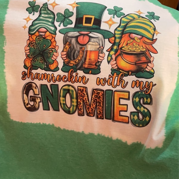 St. Patrick's Day Shamrockin' With My Gnomies Png Sublimation Design ...