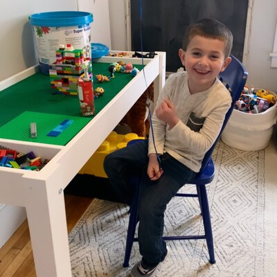 Building Bricks Table, Activity Table, Kids Table, Train Table, Art ...