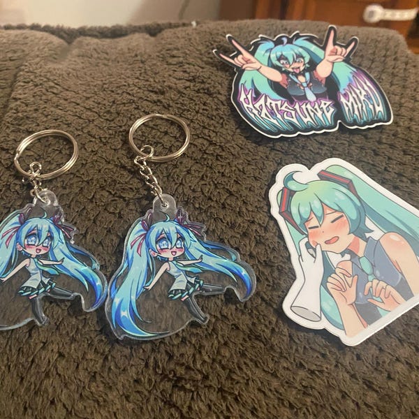 Hatsune Miku Bumper Sticker | Funny Miku Sticker | Anime Vocaloid Car ...