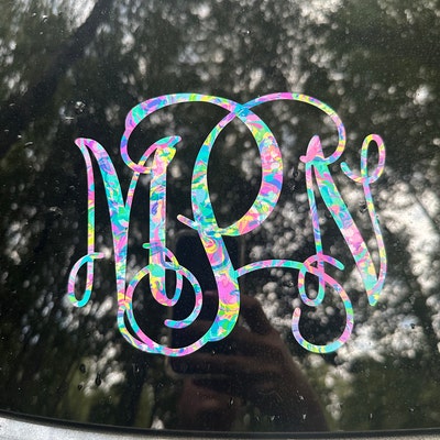 Custom Monogram Decal Sticker Pack Full Sheet Monogram Bundle 14 ...