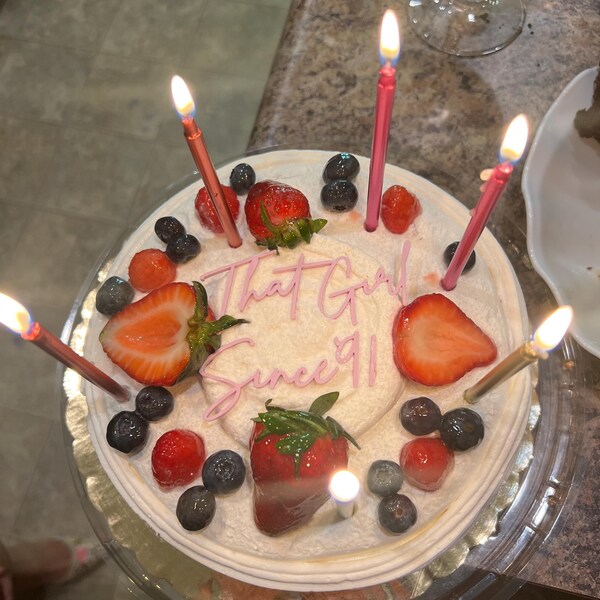 Mini Words Acrylic Cake Topper Vintage Heart Cake Topper Mini Cake ...