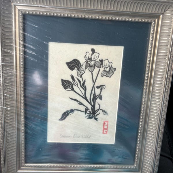 Cutleaf Toothwort Original Linocut Wildflower Print - Etsy