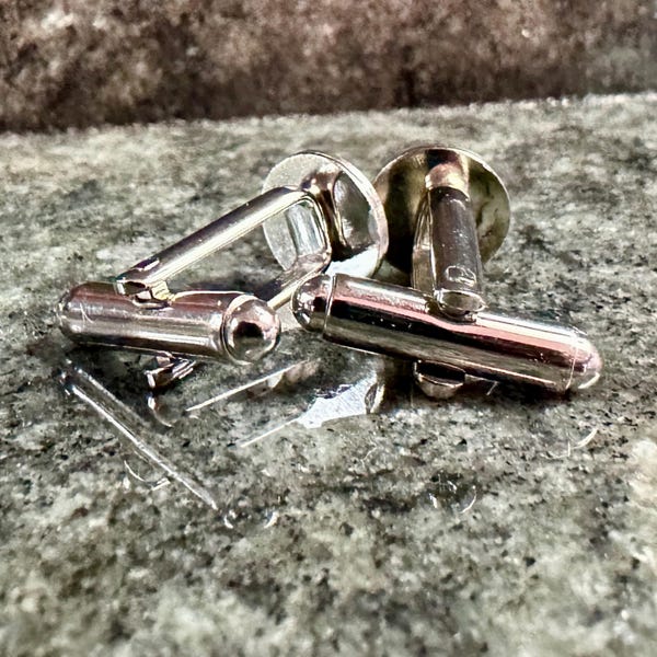 Bullet Cufflinks, Winchester 308 Nickel Bullet Cufflinks, Wedding ...