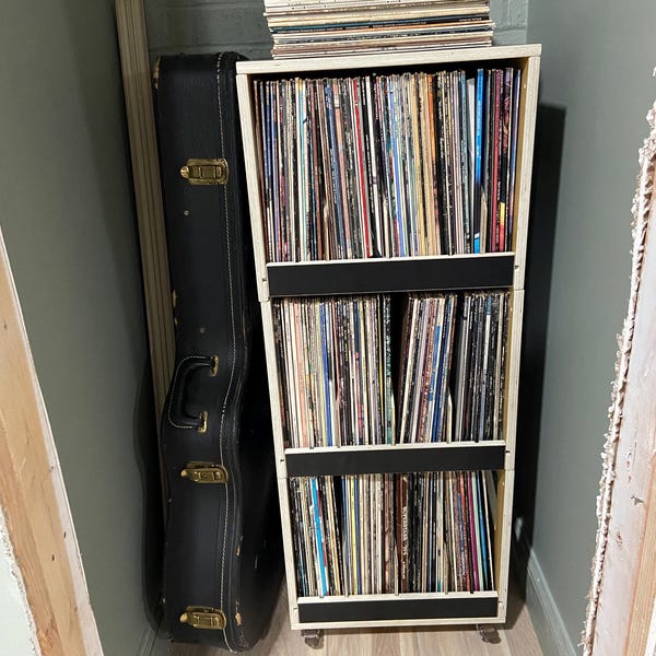 Vinyl LP Record Storage Crate - Stackable - Etsy