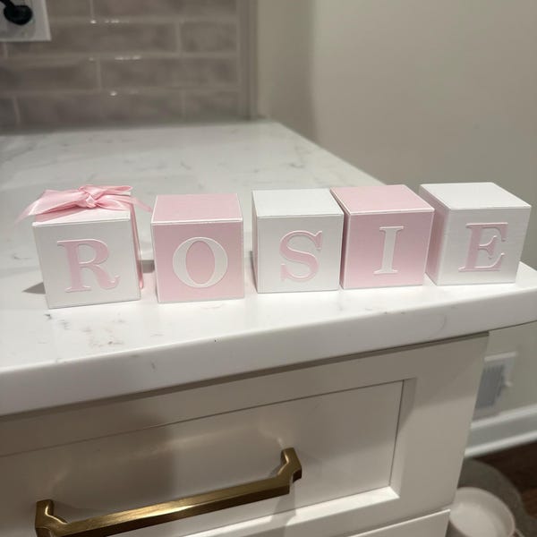Custom Baby Name Blocks Baby Gift Baby Shower Newborn Nursery ...