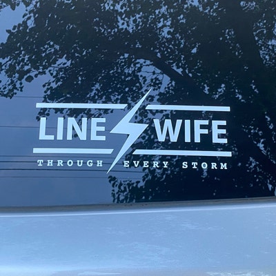Line Wife Decal Line Life Decal Linewife Decal Lineman Wife Decal ...